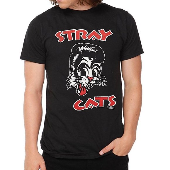 Hanes | Shirts | Stray Cats Logo Rockabilly Punk Rock N Roll Official ...